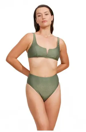 LUMA GOTTEX V-wire Bikini Top - Olive