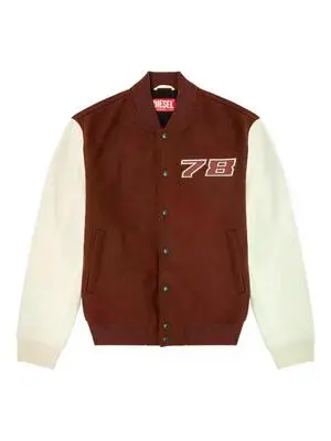 DIESEL® L-kopf Wool-blend Varsity Jacket