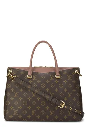 LOUIS VUITTON Monogram Canvas Pallas Bag - Brown