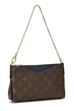 LOUIS VUITTON Monogram Pallas Clutch - Navy