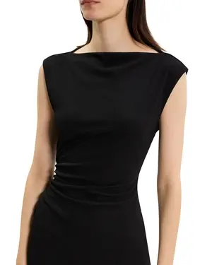 Theory Boat Neck Midi Dress