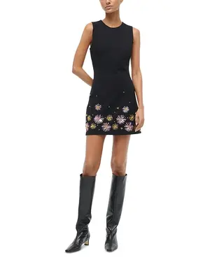 Staud Mercer Embellished Mini Dress