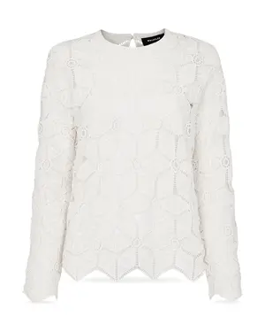 Whistles Crocheted Lace Top