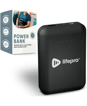 LIFEPRO Portable Powerbank For Allevared - Black