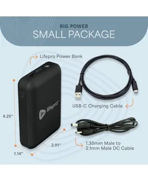 LIFEPRO Portable Powerbank For Allevared