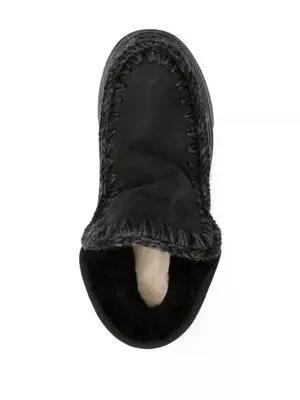 Mou Shearling-lined Ankle Boots - Black