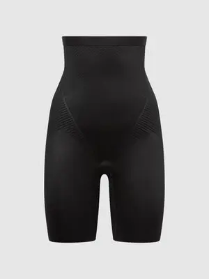 Spanx Shapewear Firming High-waisted Mid-thigh Shorts - Black