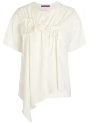 High Mentor Ruffled Jersey T-shirt