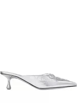 JIMMY CHOO 50mm Scarlett Lace-up Pointed-toe Mules