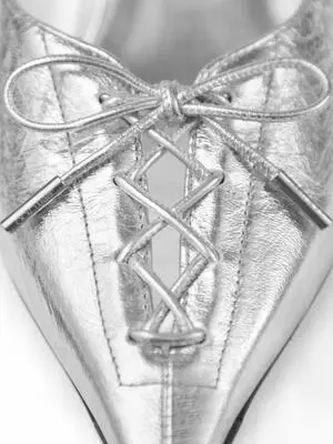 JIMMY CHOO 50mm Scarlett Lace-up Pointed-toe Mules
