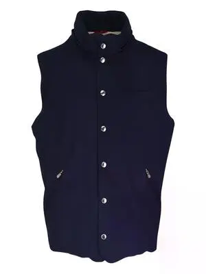 Brunello Cucinelli Hooded Gilet - Blue