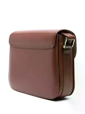A.p.c. Grace Leather Crossbody Bag - Brown