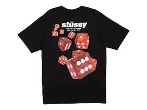 StÜssy Rollers Tee Shirt - Black