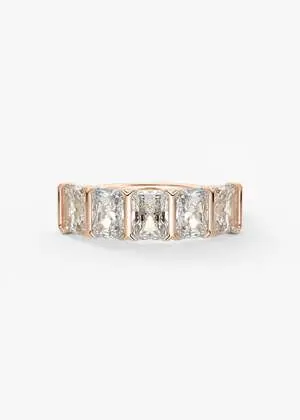 FRANK DARLING Radiant Cut Five Stone Diamond Ring - Yellow Gold