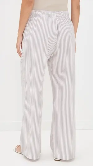 PERFECTWHITETEE Cotton Poplin Stripe Pants