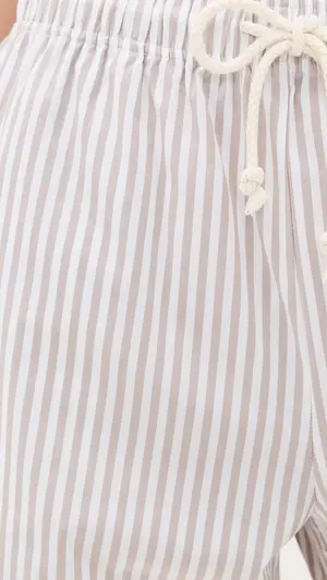 PERFECTWHITETEE Cotton Poplin Stripe Pants