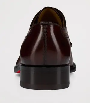 CHRISTIAN LOUBOUTIN Sartoby Calf Leather Derby Shoes - Brown
