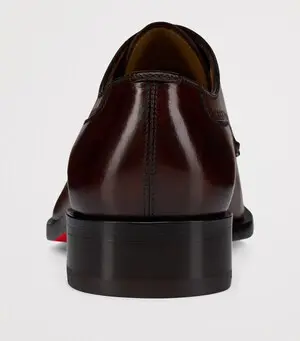 CHRISTIAN LOUBOUTIN Sartoby Calf Leather Derby Shoes - Brown