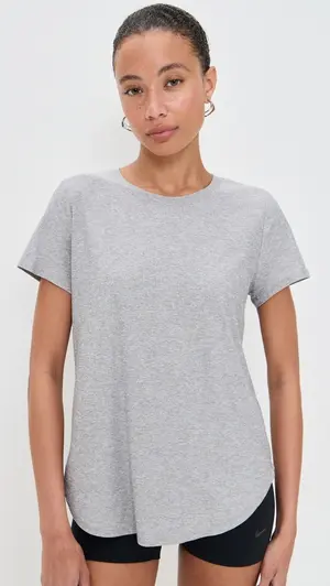 Beyond Yoga Featherweight Tee - Silver Mist