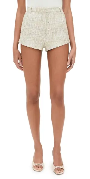 Line & Dot Clover Tweed Shorts