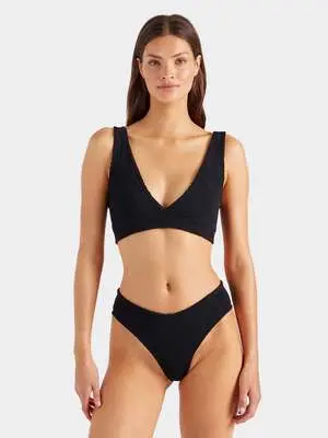 Hunza G V-waist Bikini Bottom - Black