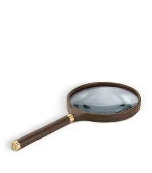 Assouline Leather Archival Magnifying Glass - Brown