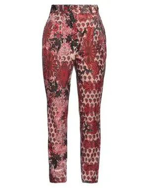 GAELLE PARIS Paisley Print Velvet Tapered Pants