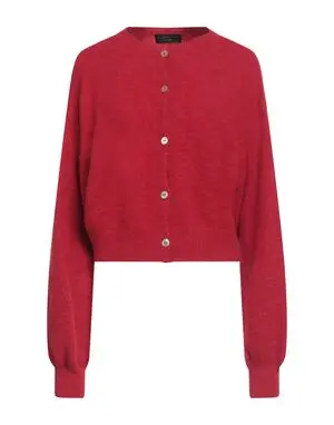 ANGELA MELE MILANO Knitted Cardigan - Red