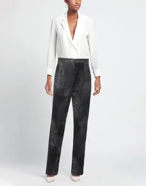 GAELLE PARIS Straight-leg Glen Plaid Trousers