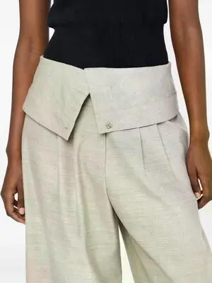 JW Anderson Wrap-front Pleated Trousers