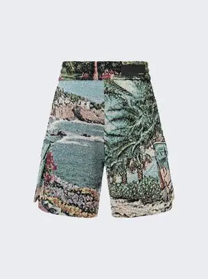 Amiri Paradise Tapestry Cargo Shorts - Multi