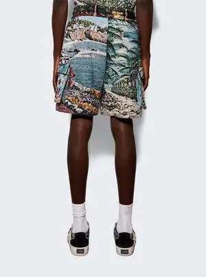 Amiri Paradise Tapestry Cargo Short