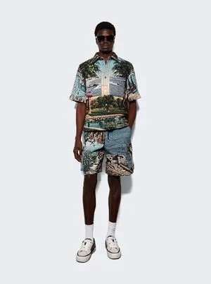 Amiri Paradise Tapestry Cargo Short - Multi