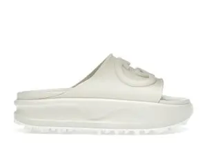 Gucci Gg Oversize Slide Sandal Interlocking G - Off White