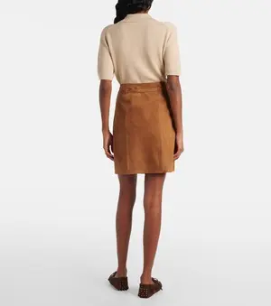 Vince Suede Miniskirt - Brown