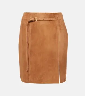 Vince Suede Miniskirt - Brown