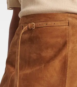 Vince Suede Miniskirt - Brown