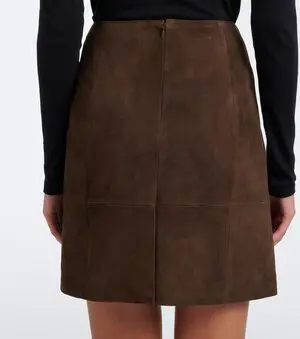 Vince Suede Miniskirt - Brown