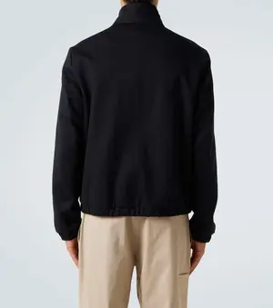 Moncler Simorre Cotton-blend Jersey Jacket - Blue