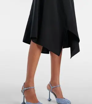 Loewe High-rise Wool Midi Skirt