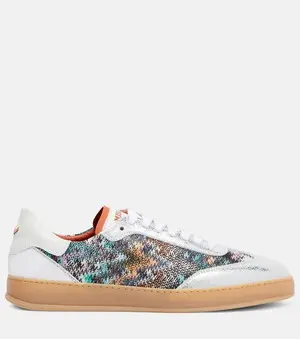 Missoni Zigzag Metallic Leather Sneakers
