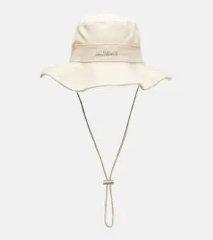 Jacquemus Le Bob Artichaut Cotton Bucket Hat White