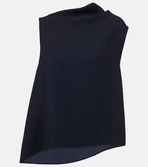 Vince Asymmetric Draped Top - Blue