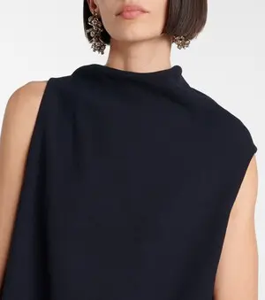 Vince Asymmetric Draped Top - Blue