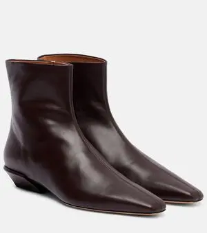 Women's Brown Leather Ankle Boots
