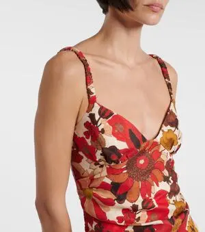 SIR. Primrose Floral Linen Minidress