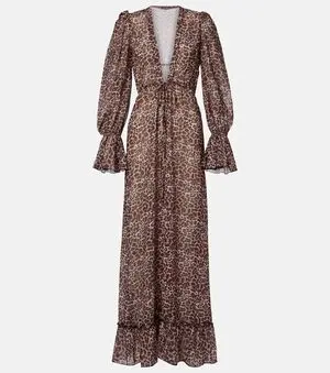 BANANHOT Berta Leopard-print Beach Cover-up - Multicoloured