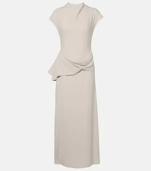 Tove Draped Woven Maxi Dress