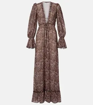 BANANHOT Berta Leopard-print Beach Cover-up - Multicoloured