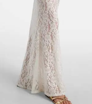 BANANHOT Daisy Lace Maxi Skirt